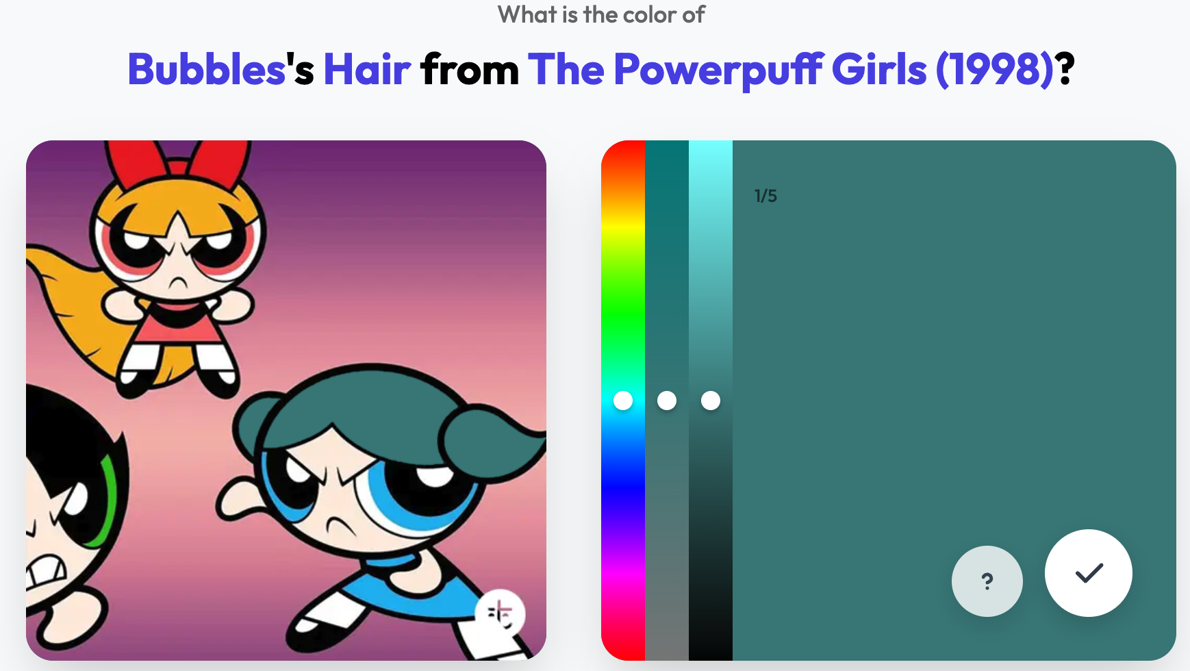 Toon Tone — Free Cartoon Color Guessing Game